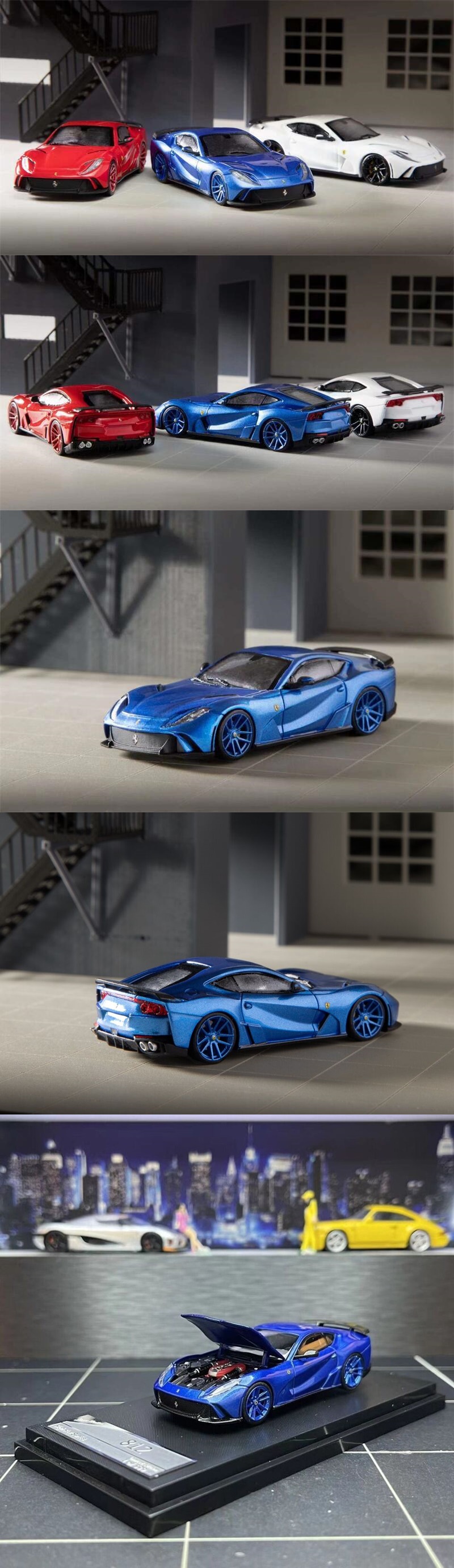 Stance Hunters 1/64 Ferrari Novitec 812 F12 TDF N-Largo - Blue